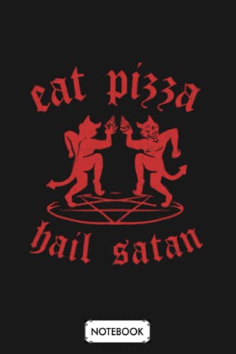 Satanic Pizza B22016 Notebook: Journal, Matte Finish Cover, 6x9 120 ...