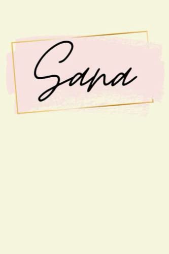Sana: Personalized Sketchbook Cute with Name Sana on the cover ...