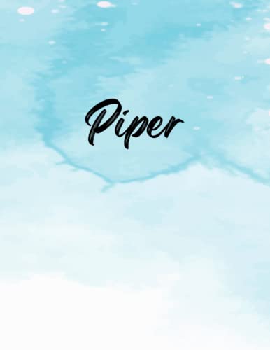 Piper: Graph Paper Composition Notebook: Grid Paper Notebook, Quad ...