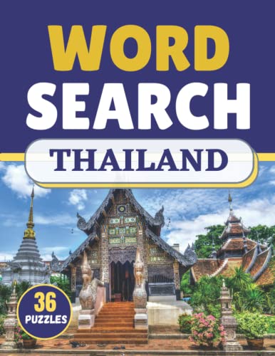 Thailand Word Search: Themed Activity Puzzle Book|Large Print ...