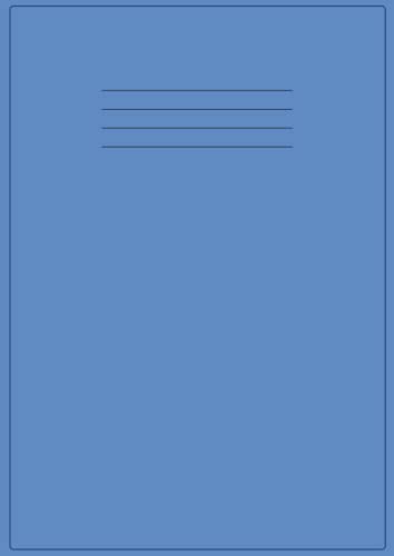 Half Plain Half Lined Exercise Book A4: 100 Pages, 90gsm Half Page ...