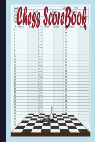 Chess ScoreBook 100 Games: Track Your Moves & Analyze Your Strategies ...