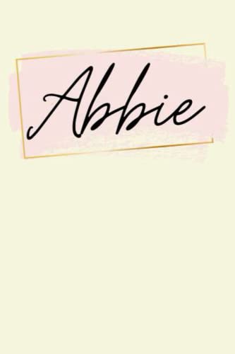 Abbie: Personalized Sketchbook Cute with Name Abbie on the cover ...