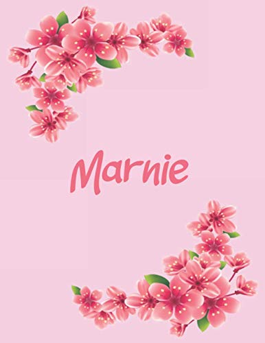 Marnie Floral Sketchbook: Personalized Floral Sketchbook with Marnie ...