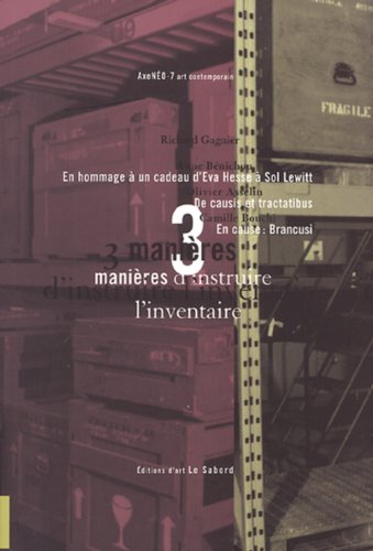 3 Manieres d Instruire l Inventaire by Collection | Goodreads