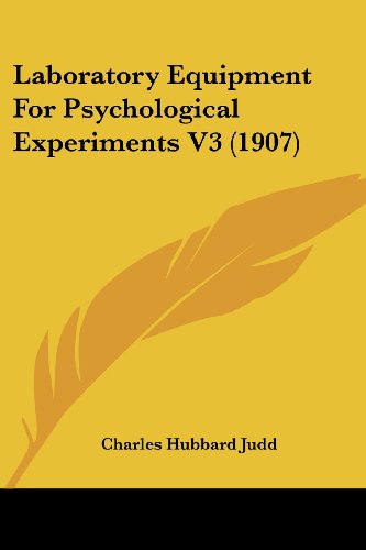 Laboratory Equipment For Psychological Experiments V3 by Charles ...
