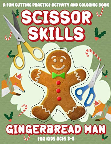 Gingerbread Man Scissor Skills: Awesome Illustrations Coloring And ...
