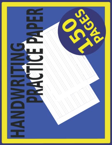 Landscape Handwriting Practice Paper for Kids 150 Blank Pages for ...