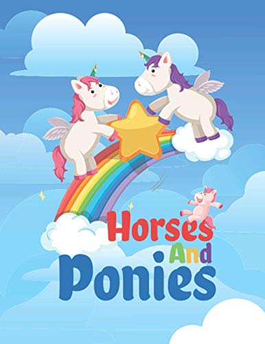 Horses and Ponies: The Too Cute Coloring Book by Sahida Khatun ...