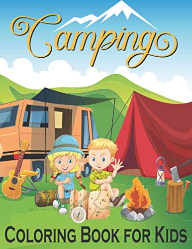 Camping Coloring Book for Kids: Camping Book With Cute Illustrations of ...