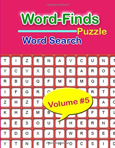 Word-Finds Puzzle Wordsearch Volume 5: Book for Adults Large-Print ...