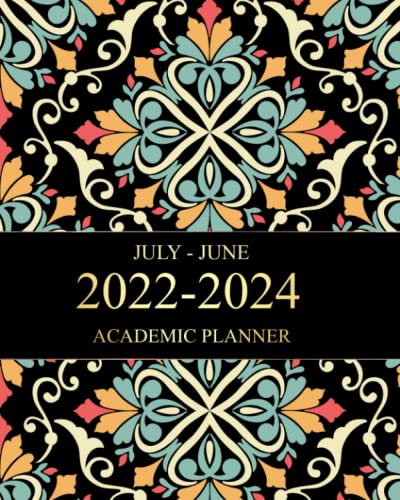 JULY - JUNE 2022-2024 ACADEMIC PLANNER: Indochina Line Style Cover 24 ...