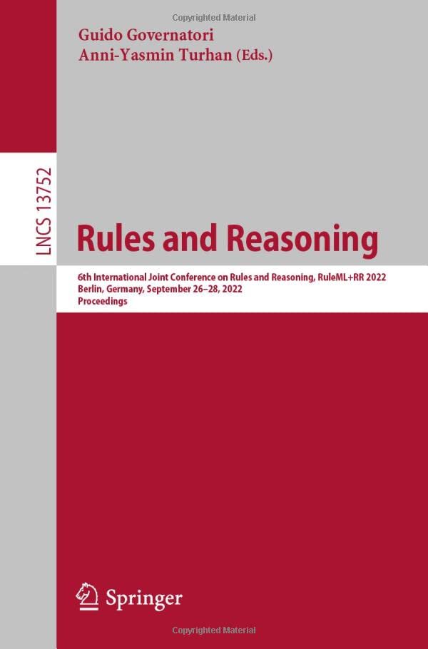 Rules and Reasoning: 6th International Joint Conference on Rules and ...