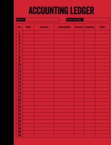 Accounting Ledger: Simple Accounting Ledger for Bookkeeping and Small ...
