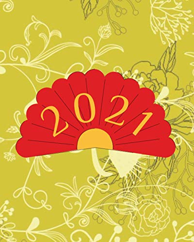 Diary: Chinese Fan and Floral Desk Diary. For Men and Women. With lists ...
