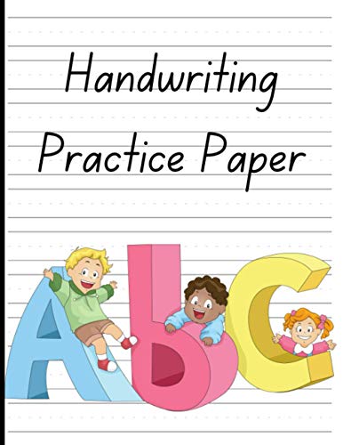 Handwriting Practice Paper: Journal Blank Dotted Writing Sheets ...