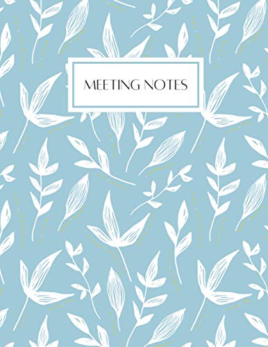 Meeting Minutes Notebook: Meeting Notes Planner With Agenda and Action ...