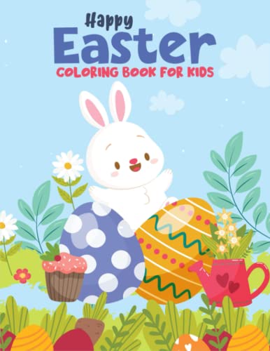 Happy Easter Coloring Book for Kids: Fun Easter Coloring Book for ...