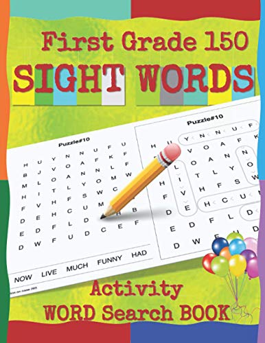 First Grade 150 SIGHT WORDS: Word Puzzle Activity book for kids with ...