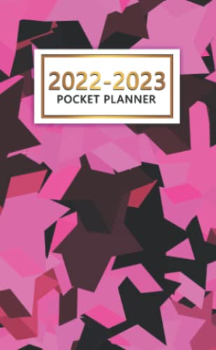 2022-2023 Pocket Planner: 2 Year Pocket Agenda, Monthly Calendar ...