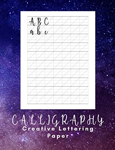 Calligraphy Creative Lettering Paper: Slant Lined Hand Lettering ...