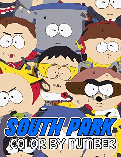 South park Color by Number: South park Coloring Book An Adult Coloring ...