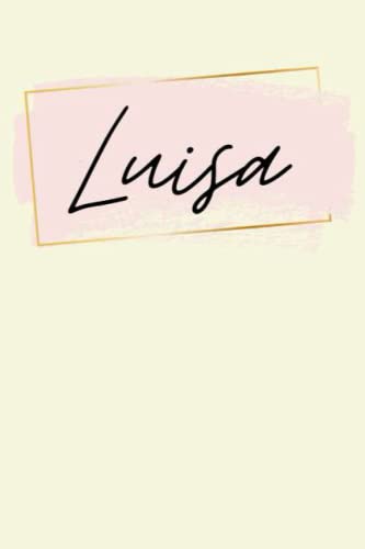 Luisa: Personalized Sketchbook Cute with Name Luisa on the cover ...