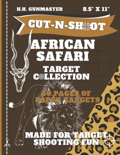 HHGunmaster Cut-N-Shoot – African Safari Shooting Target Book: Paper ...
