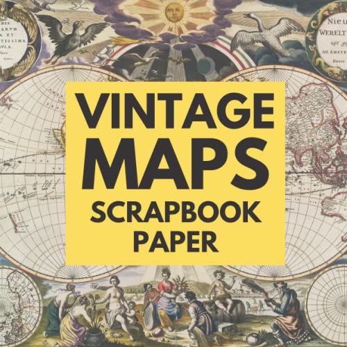 Vintage World Map Scrapbook Paper Ephemera: Complete Travel Map for ...