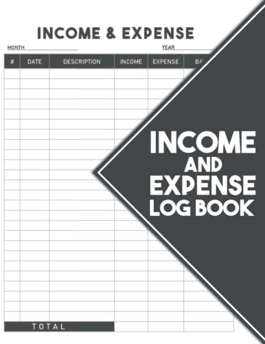 Income and Expense Log Book: Simple Income Expense Record Tracking Book ...