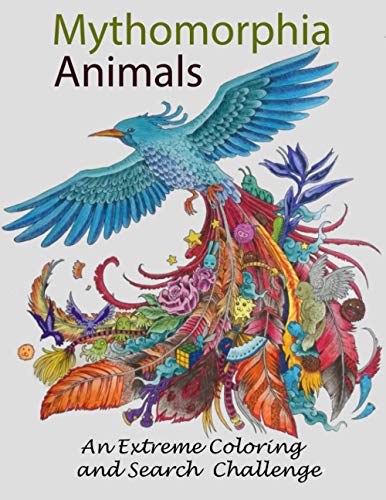 Mythomorphia animals coloring book: An Extreme Coloring and Search ...