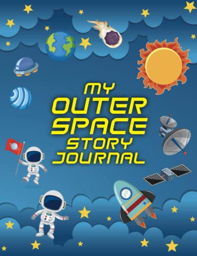 My Outer Space Story Journal: Primary Composition Notebook with Dotted ...