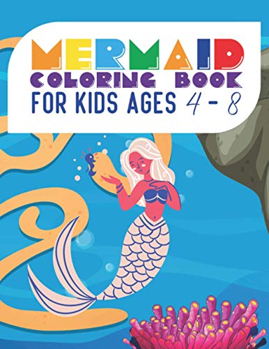 Mermaid Coloring Book: Coloring Book for Kids Ages 4-8 , (Art Boutaieb ...