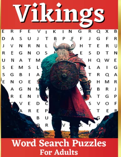 Vikings Word Search Puzzles for Adults: Word Search Book For Adults ...