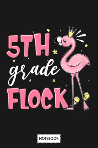 5th Grade Flock Flamingo Back To School Girls Gifts B41179 Notebook ...