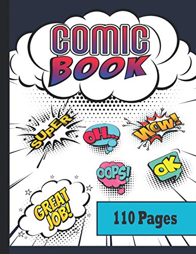 Blank Comic Book For Kids: Make your own comics and adult to Write and ...