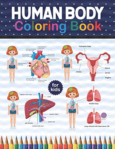 Human Body Coloring Book For Kids: Human Body Anatomy Coloring Book For ...