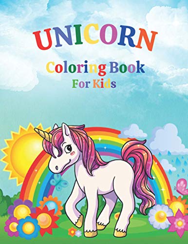Unicorn coloring book for kids: Amazing coloring book with unicorn ...