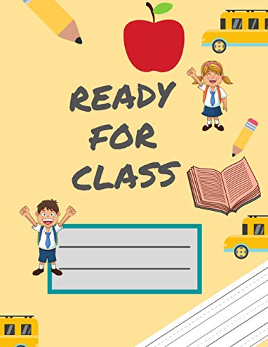 READY FOR CLASS: Handwriting Composition Book for Kids by Aqua Rius ...