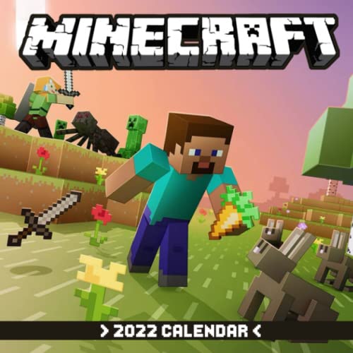 2022 Mínecraft Calendar: Game Calendar 2022, January 2022 - December ...