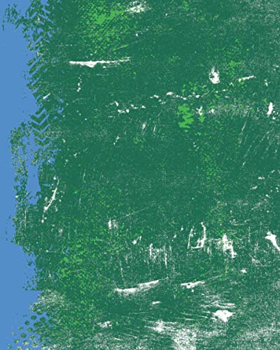 Dark Green, Kelly Green And Blue: (8 x 10 Dot Grid) Blank Journal ...