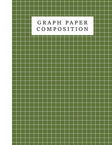 Graph Paper Composition Notebook Dark Olive Green Color Background ...