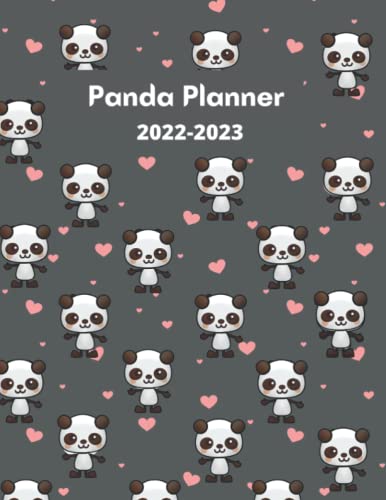 panda planner 2022 2023: Monthly Planner with notes , Month Life ...