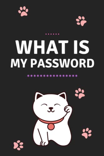 What Is My Password: Cute Cat Alphabetized Internet Password Logbook ...