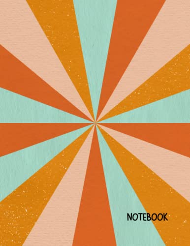 Vintage-Rainbow Composition Notebook: Dark Vintage-Rainbow - Large 8.5 ...