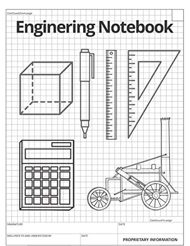 Engineering Notebook: Grid Paper for Math & Science | Planner Project ...