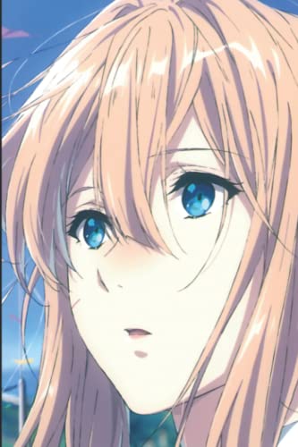Violet evergarden notebook: Violet evergarden anime Themed Colorful ...