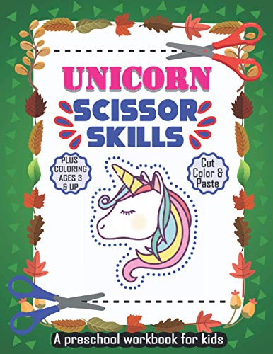 Unicorn Scissor Skills: Unicorn Scissor Skills for Kids & Toddlers ...