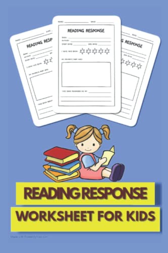 READING RESPONSE WORKSHEET FOR KIDS: READING ACTIVITY FOR KIDS by ...