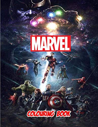 Marvel Colouring Book: Great Marvel Colouring Book containing 100 ...